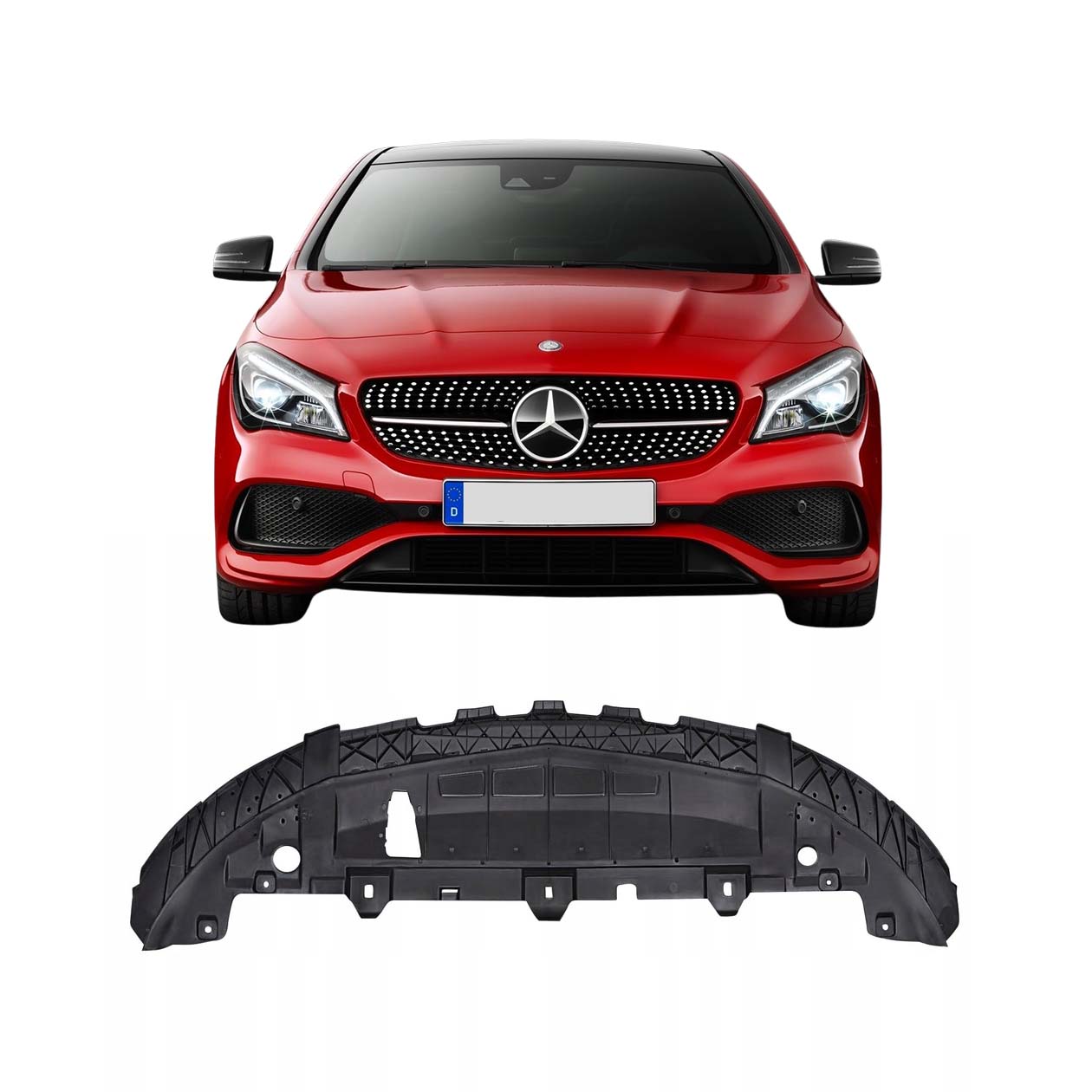 Defletor Inferior Protetor Radiador Mercedes CLA250 2014 2015 2016 201
